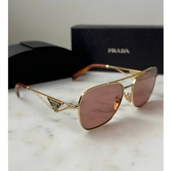 Prada | Accessories | Newest Release Prada Pr A5s Sunglasses In Gold ...